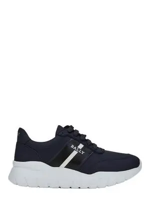 Bally Sneaker In Rubber-coated Leather - Blue