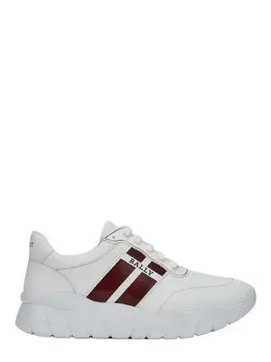 Bally Sneaker In Rubber-coated Leather - White