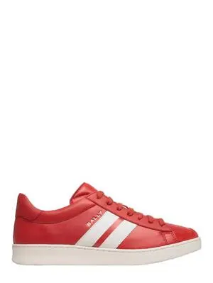 Bally Tennis Sneaker In Leather - Red