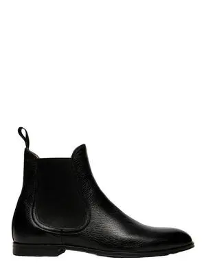 Bally Westminster Bootie In Deer Leather - Black