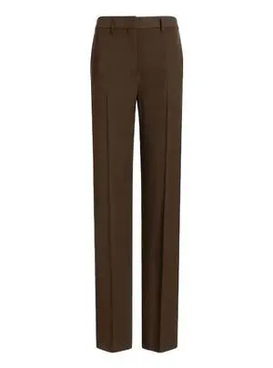 Bally Straight-leg Gabardine Trousers - Green