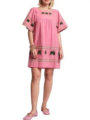 FRANCES VALENTINE Frances Valentine Picnic Mini Dress Pink/multi