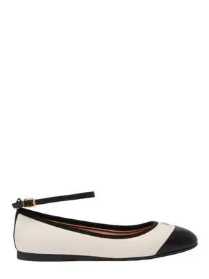 Bally Ysla Ballet Flat White