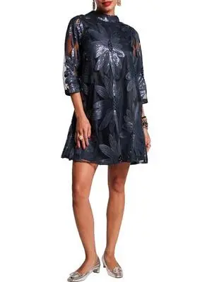 FRANCES VALENTINE Diplomat Mini Dress - Navy