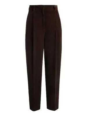 Bally Pleated Corduroy Trousers - Ebano 21
