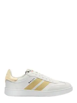 Bally Calf Leather Retro Crest Sneakers - White