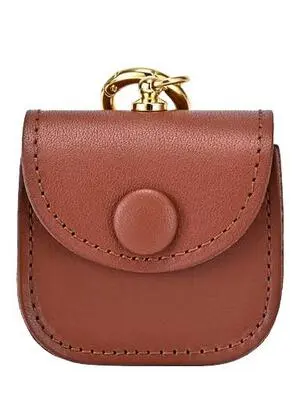 OLD TREND Genuine Leather Mini Structured Charm - Brown