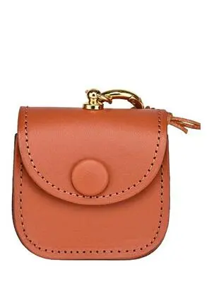 OLD TREND Genuine Leather Mini Structured Charm - Camel