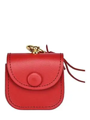 OLD TREND Genuine Leather Mini Structured Charm - Red