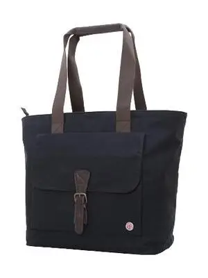 TOKEN Waxed Montague Tote Bag Black