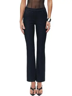 NOCTURNE High-rise Straight-leg Tailored Trousers - Black