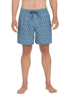 Quiksilver Ocean Mayhem Volley Swim Trunks - Dark Denim
