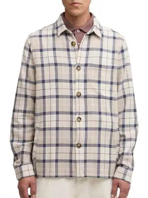 Barbour Vennel Texture Tartan Overshirt - Oban Mist Tartan