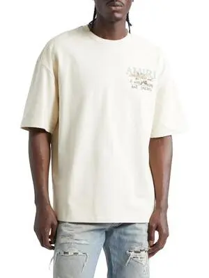 Amiri Hope & Dreams Oversize Graphic T-shirt Alabaster Archived