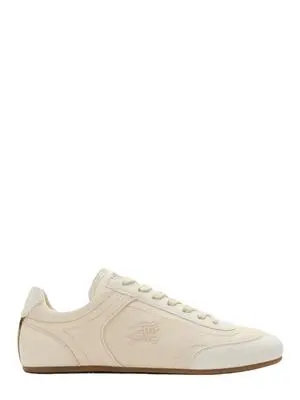 Burberry Leather Knight Runner Sneakers - Dove Beige