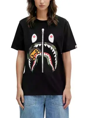 A BATHING APE Graphic-Print T-Shirt Black