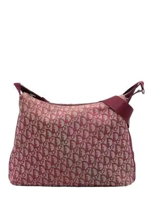 Dior 2004 Diorissimo Trotter Canvas Crossbody Bag - Red