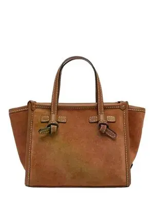 GIANNI CHIARINI Miss Marcella Suede Tote Bag - Brown