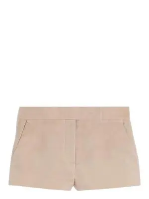 Max Mara Linen Canvas Shorts - Camel