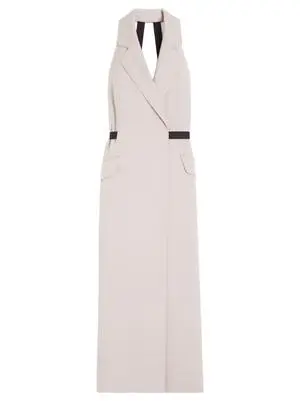 Max Mara Wool And Cotton Canvas Dress - Beige