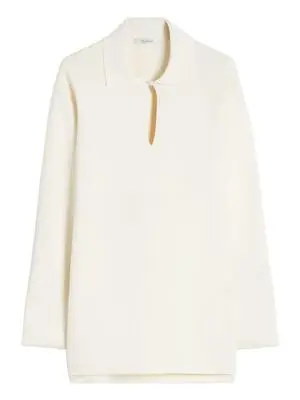 Max Mara Viscose Crêpe Yarn Jumper - Ivory