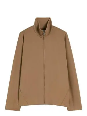 Max Mara Boxy Scuba Jersey Jacket - Brown