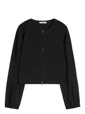 Max Mara Viscose Jersey Boxy Jacket - Black