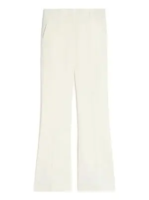 Max Mara Slim-fit Flared Trousers - Ivory