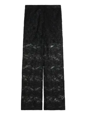 MAX MARA Lace Trousers With Floral Pattern