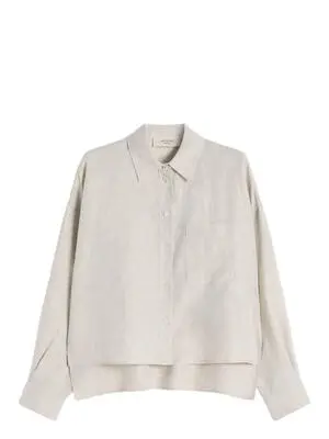 Max Mara Linen Canvas Shirt Jacket - Ecru