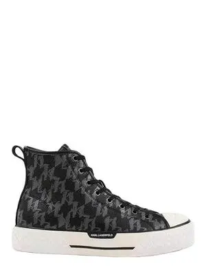Karl Lagerfeld Logo-detail High-top Sneakers - Black