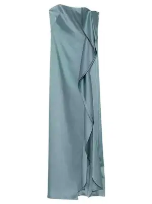 Amsale Cascade Maxi Dress - Blue