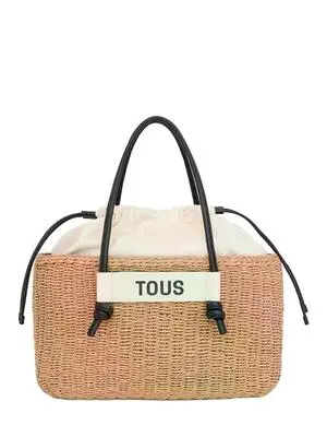 TOUS Scoubidou Raffia Tote Bag - Neutrals