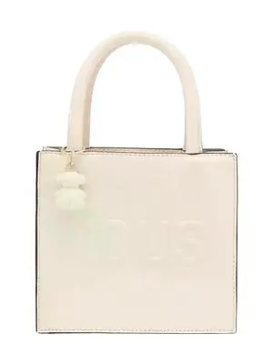 TOUS Mini Cube Embossed Tote - Neutrals