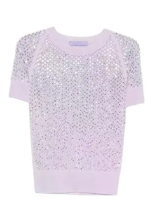 Ermanno Scervino Embellished T-shirt - Purple