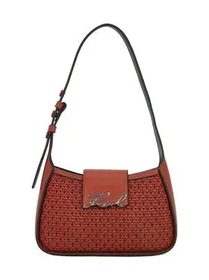 Karl Lagerfeld Woven Tote Bag - Red