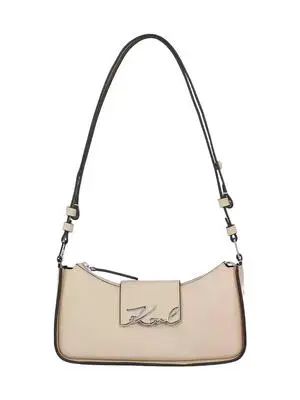 Karl Lagerfeld Logo-plaque Shoulder Bag - Neutrals