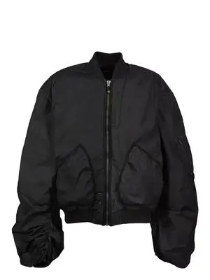 WE11DONE Gathered-Effect Bomber Jacket