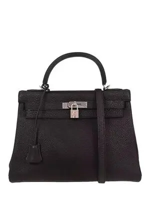Hermès 2001 32 Kelly Retourne Handbag - Black