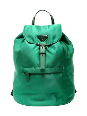 Prada 2000-2010 Buckle Backpack - Green
