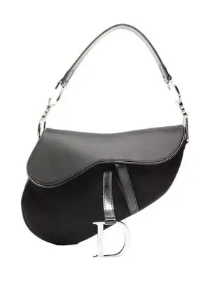 Dior 2001 Trotter Saddle Shoulder Bag - Black