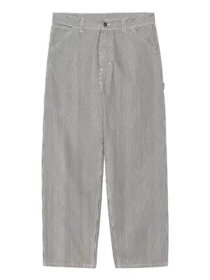 Carhartt Work In Progress Mercer Single Knee Striped Trousers - White