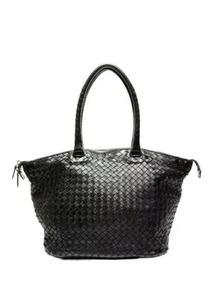 Bottega Veneta 2009 Intrecciato-leather Shoulder Bag - Black