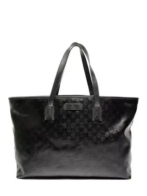 Gucci Gg Supreme Tote Bag - Black