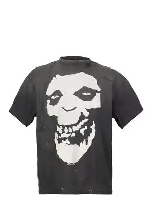 SAINT MXXXXXX Graphic Print T-shirt - Grey