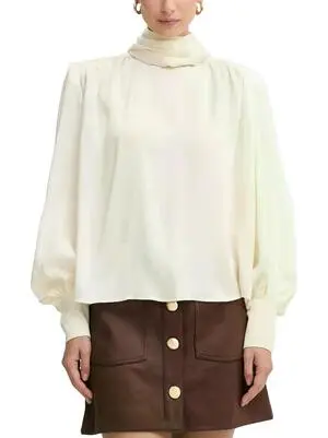 Bardot Revana Bow Blouse - Neutrals