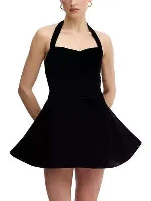 Bardot Agathena Halterneck Mini Dress - Black