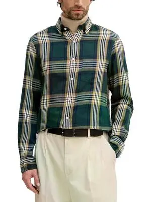 Gant Windblown Check Pocket Shirt Green