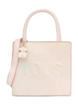 TOUS Mini Embossed Charm Tote Bag - Pink