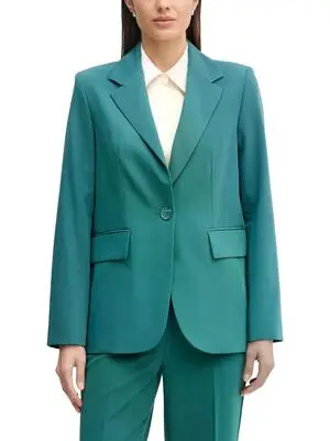 Sisley Single-breasted Flap-pocket Blazer - Green